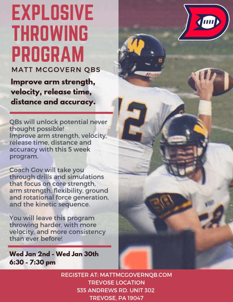 Quarterback Training and Development – Matt McGovern Quarterbacks